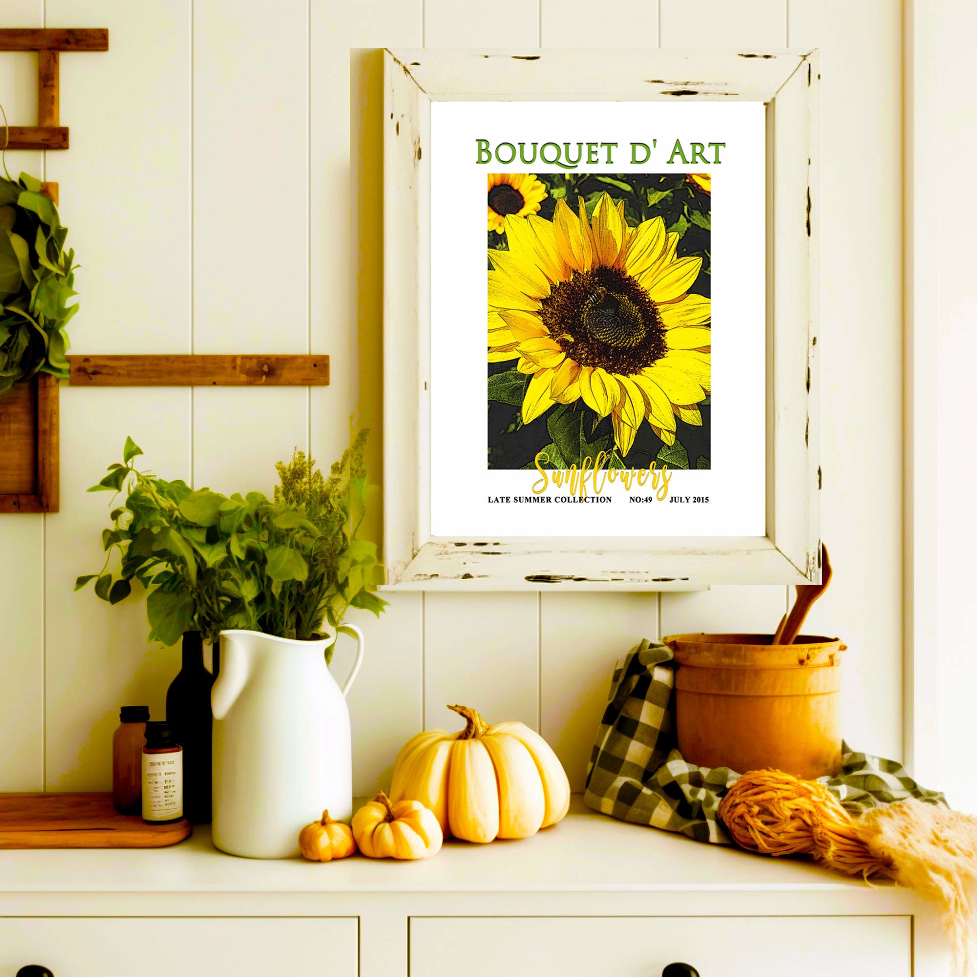 Sunflower Gallery of 9 Print Fall Décor Sunflower Printable Wall Art ...