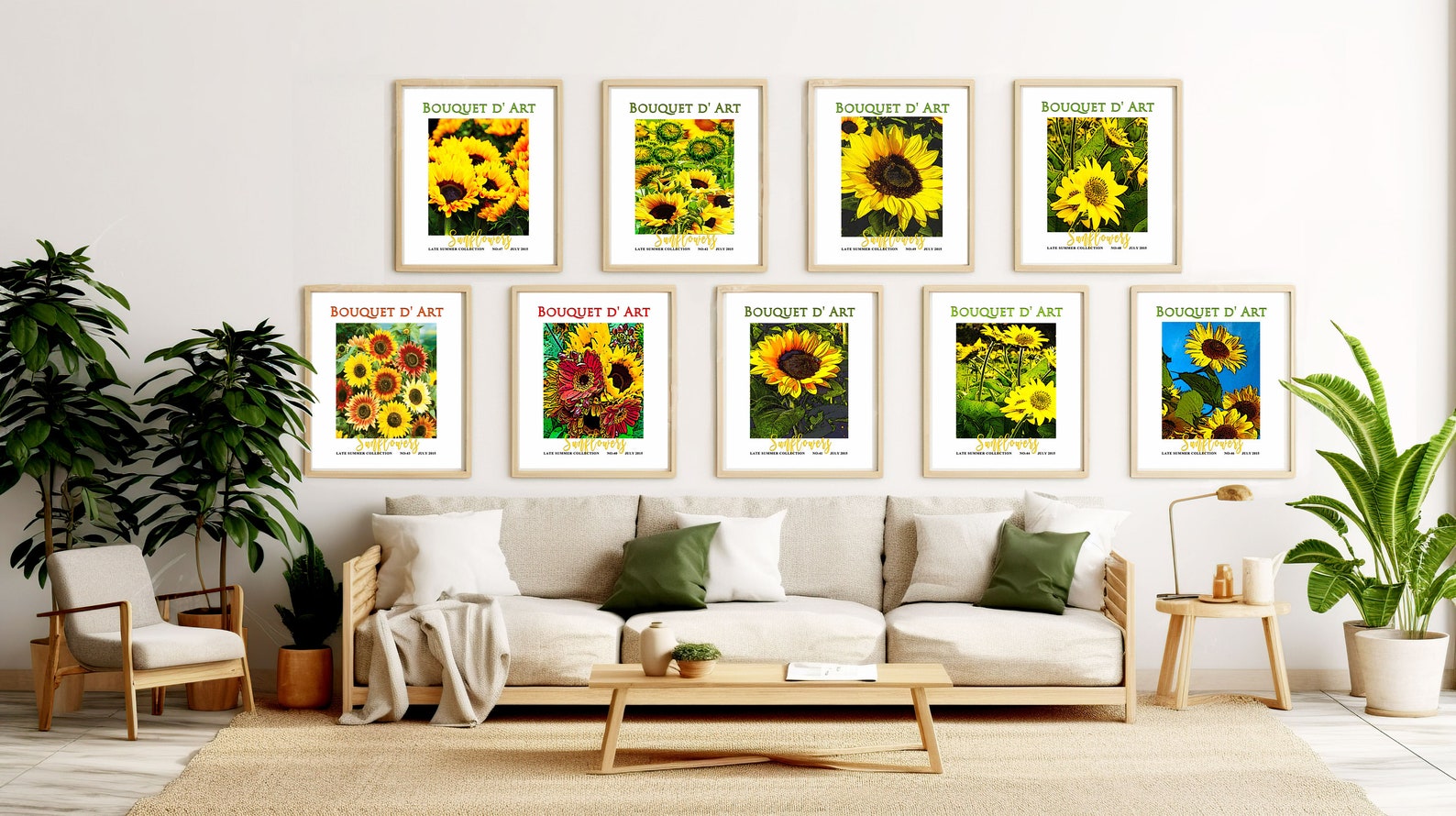 Sunflower Gallery of 9 Print Fall Décor Sunflower Printable Wall Art ...
