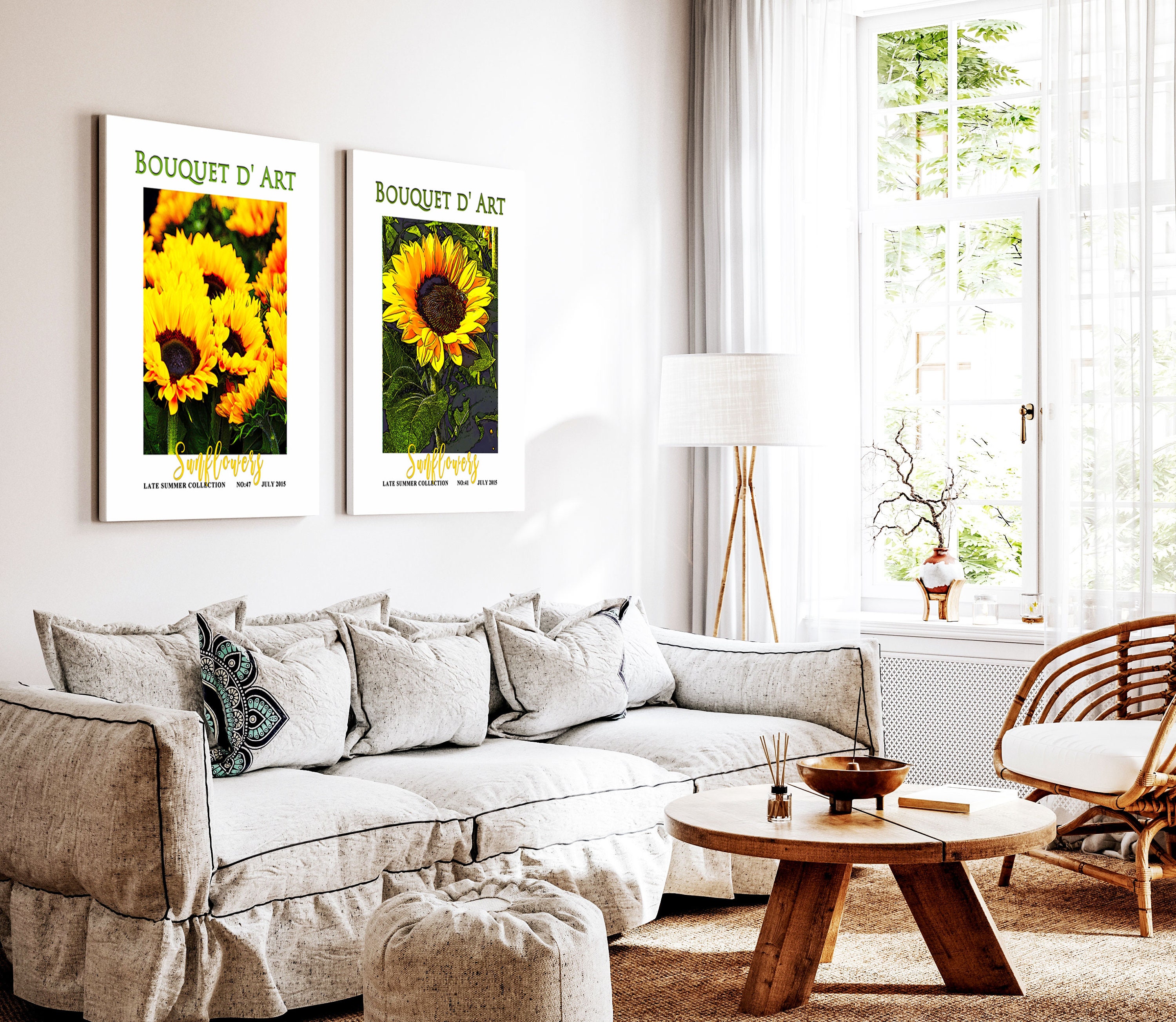 Sunflower Gallery of 9 Print Fall Décor Sunflower Printable Wall Art ...