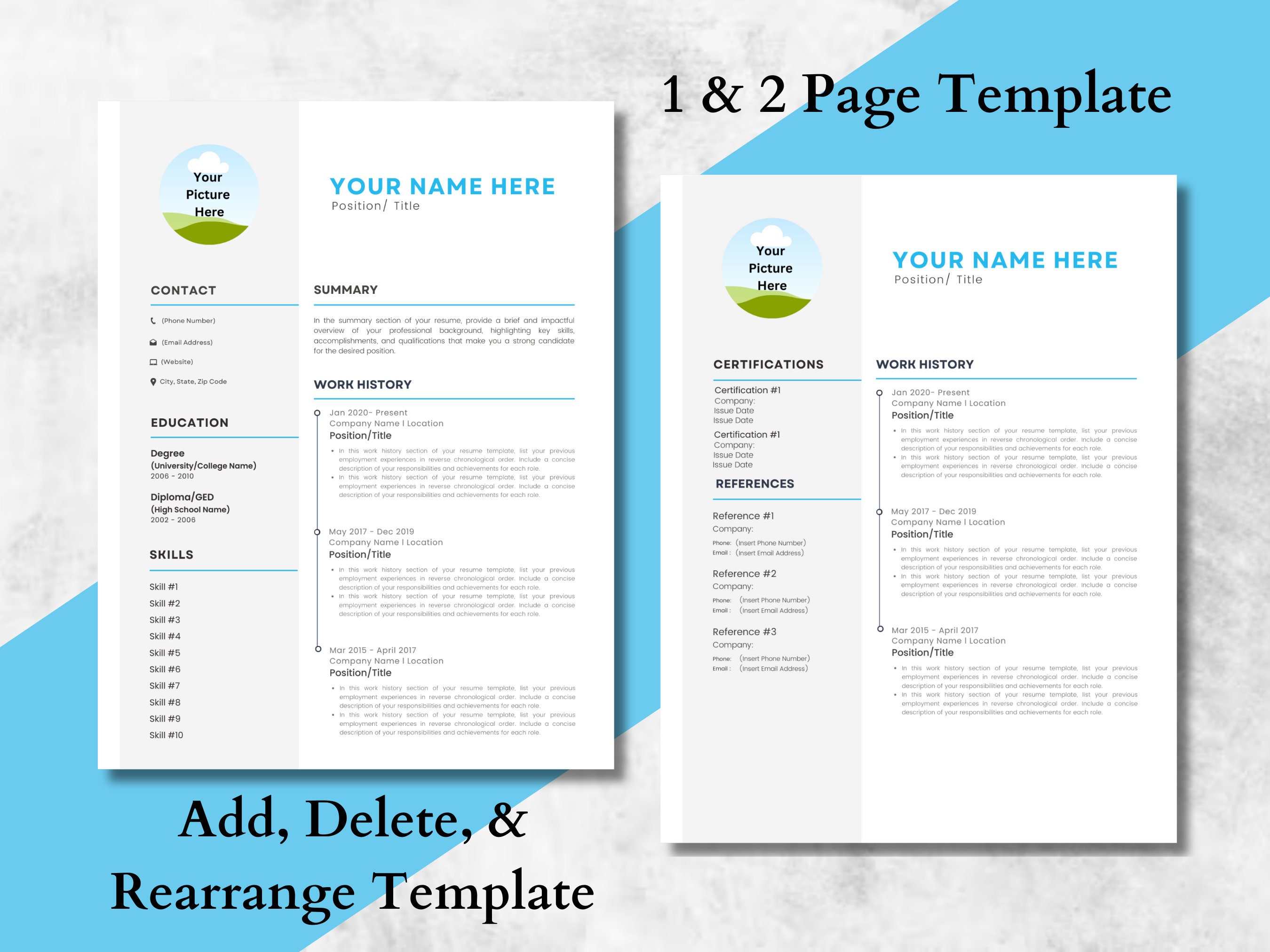 Work From Home Job Resume Customizable on Canva Remote Job Resume ATS ...
