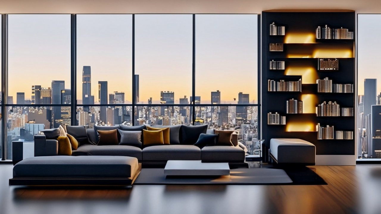 Modern Luxury Apartment - Instant Download High-quality Teams or Zoom ...