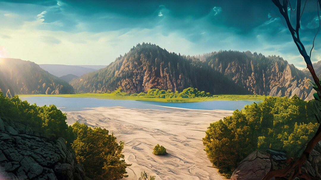 Volcano Instant Download High-quality Teams or Zoom Virtual Background ...