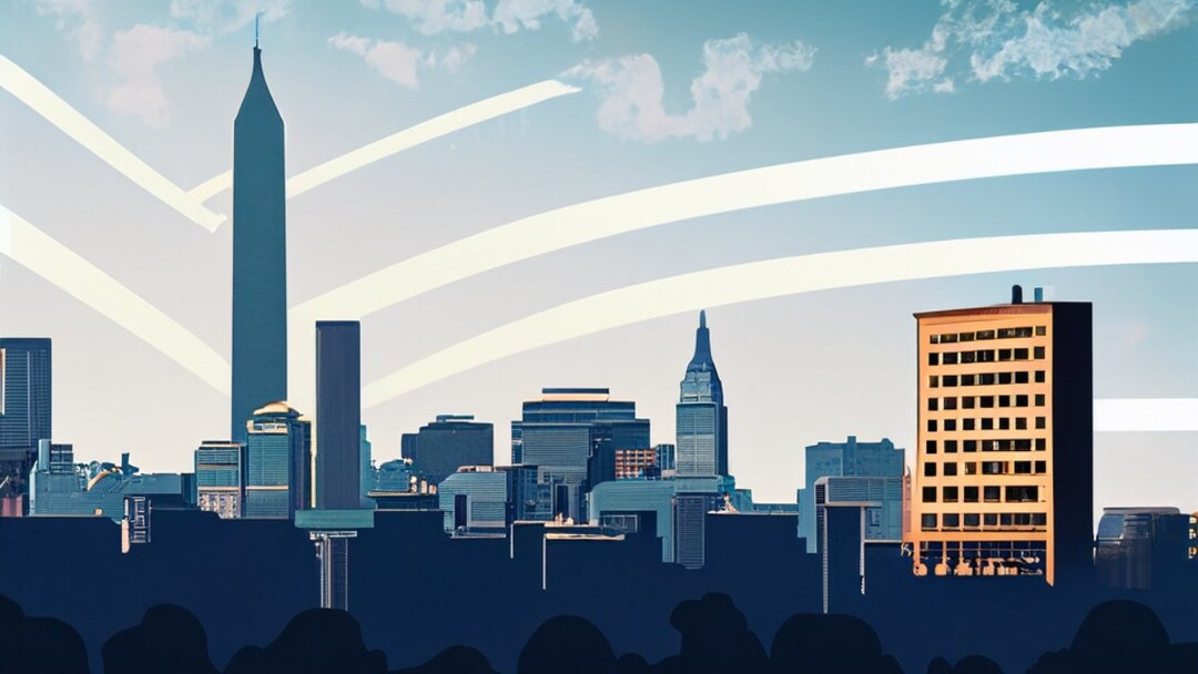 City Skyline - Instant Download High-quality Teams or Zoom Virtual ...