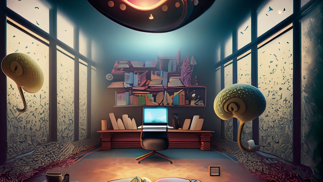 Imaginative Office - Instant Download High-quality Teams or Zoom ...