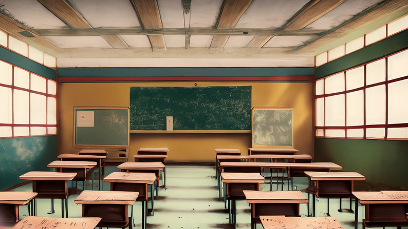 School Classroom - Instant Download High-quality Teams or Zoom Virtual ...