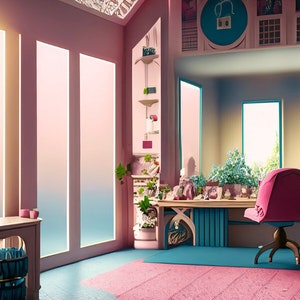 Barbie Dreamhouse Home Office - Instant Download High-quality Teams or ...