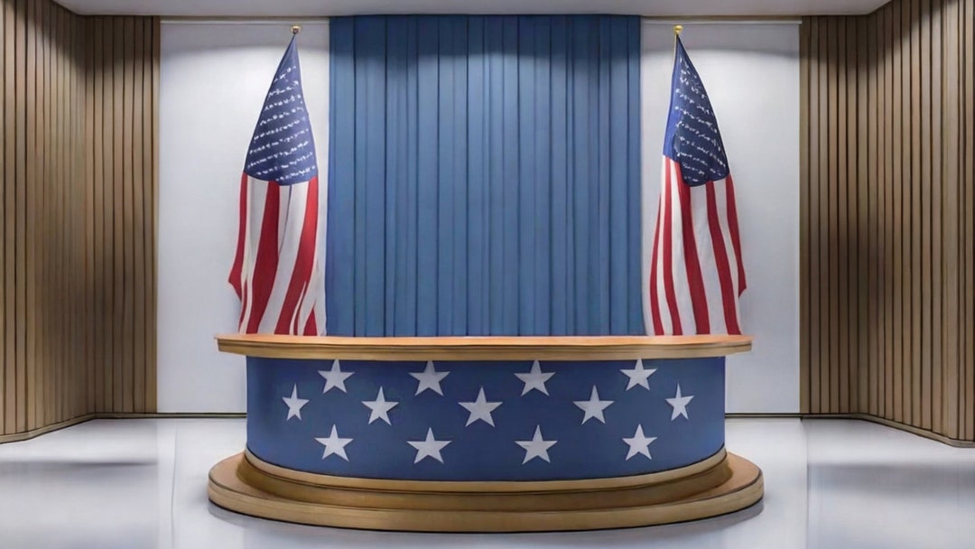 American Press Conference - Instant Download High-quality Teams or Zoom ...