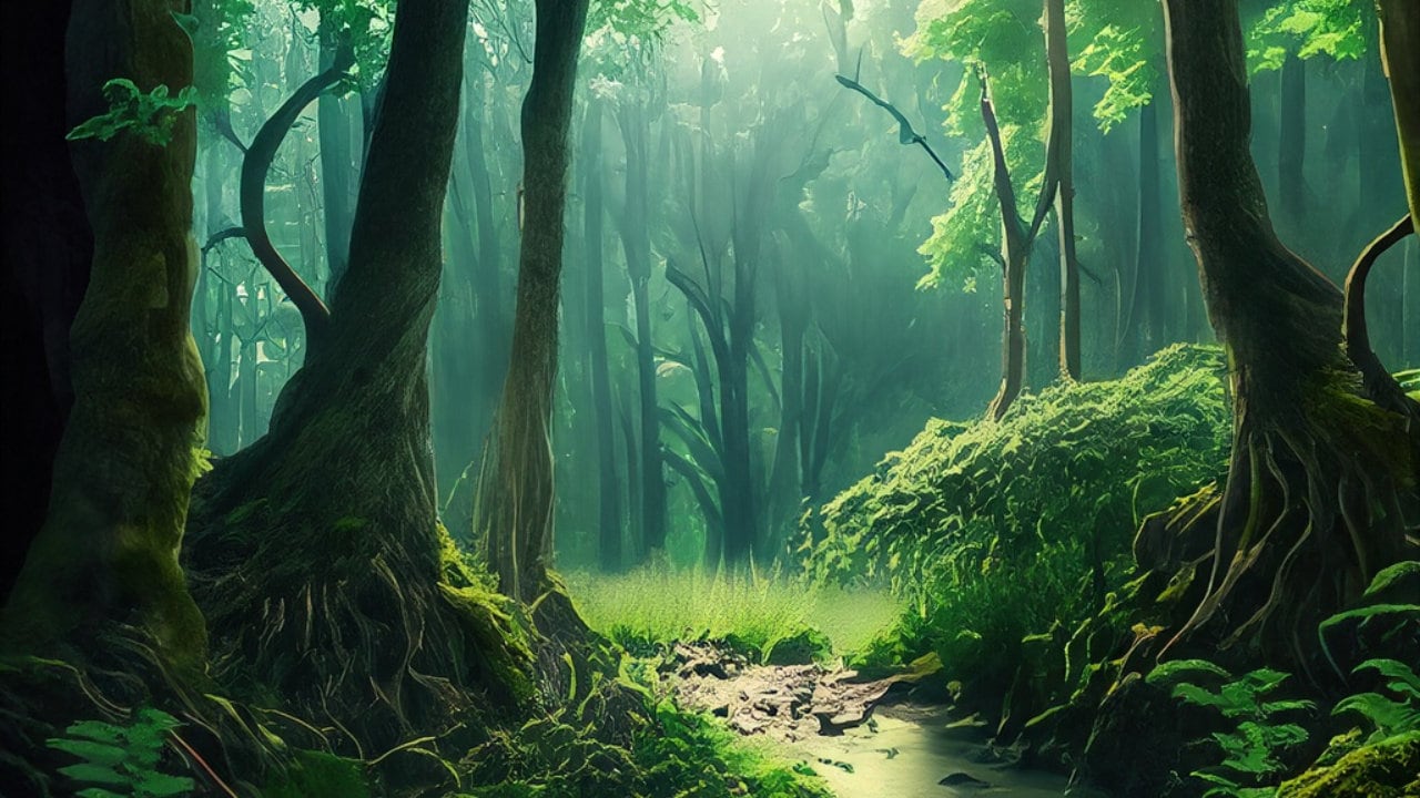 Enchanted Forest - Instant Download High-quality Teams or Zoom Virtual ...