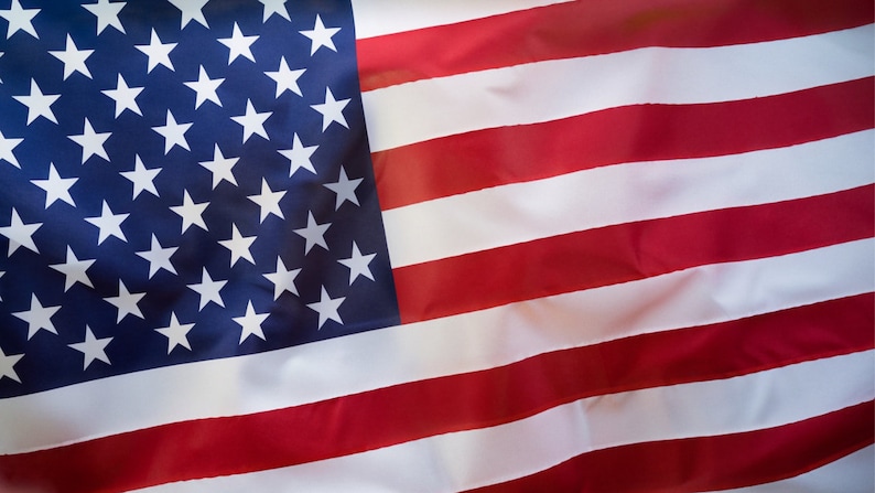 American Flag - Instant Download High-quality Teams or Zoom Virtual ...