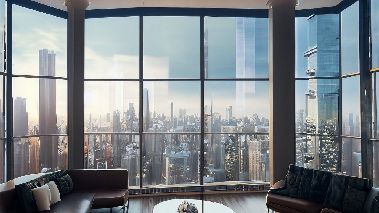 Big City Skyline - Instant Download High-quality Teams or Zoom Virtual ...