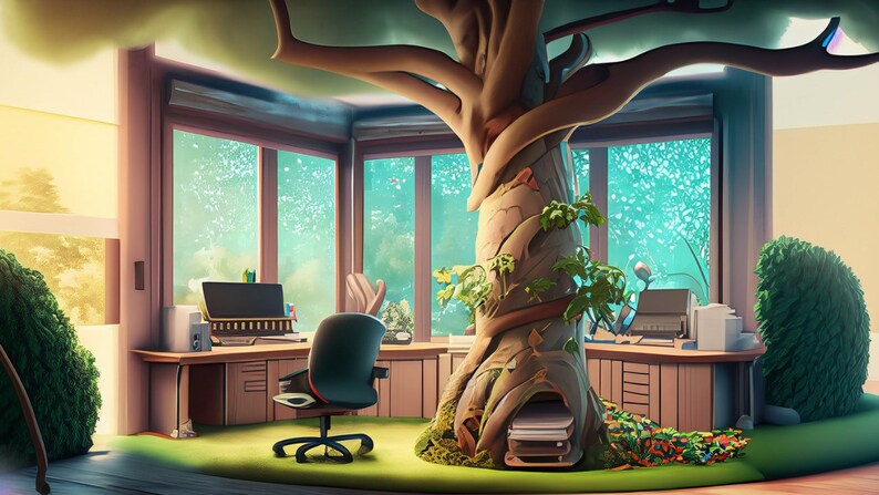 Tree House - Instant Download High-quality Teams or Zoom Virtual ...