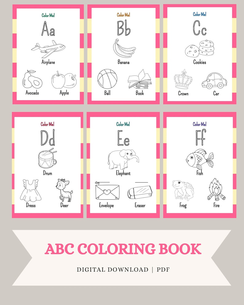 52 Printable Coloring Pages for Kids, Abc Coloringbook Abc, Coloring ...