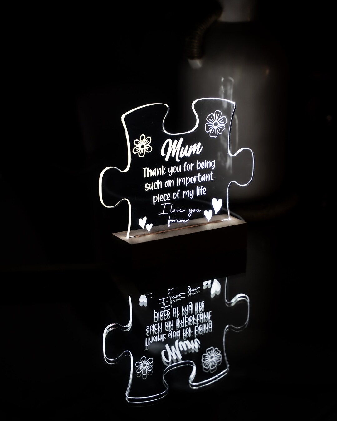 Mum Mam LED Acrylic Light up Sign Mothers Day - Etsy