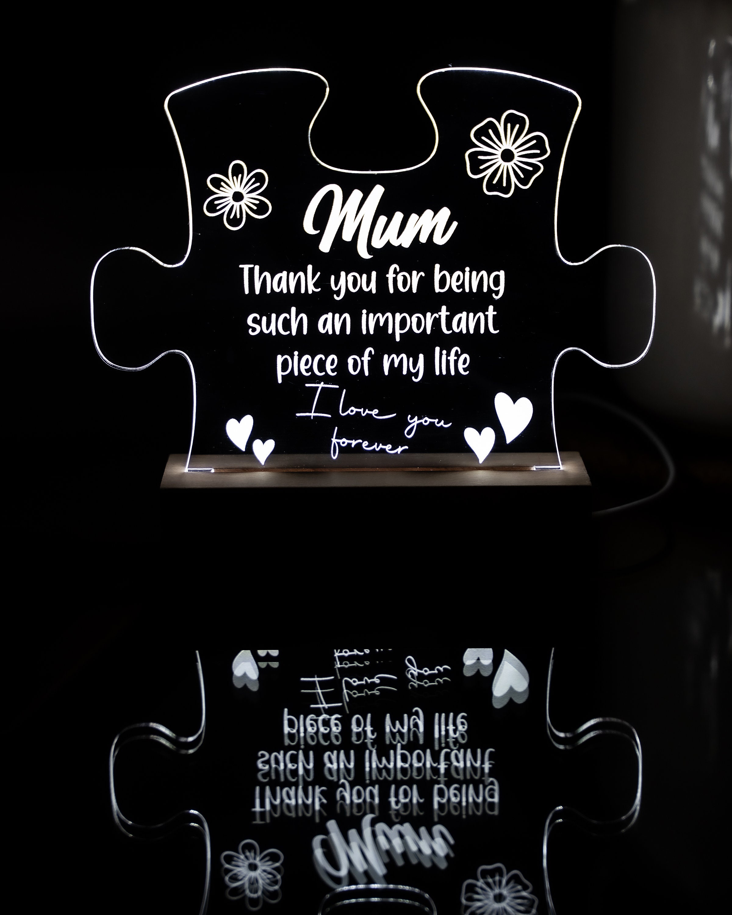 Mum Mam LED Acrylic Light up Sign Mothers Day - Etsy
