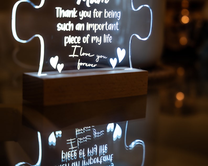 Mum Mam LED Acrylic Light up Sign Mothers Day - Etsy