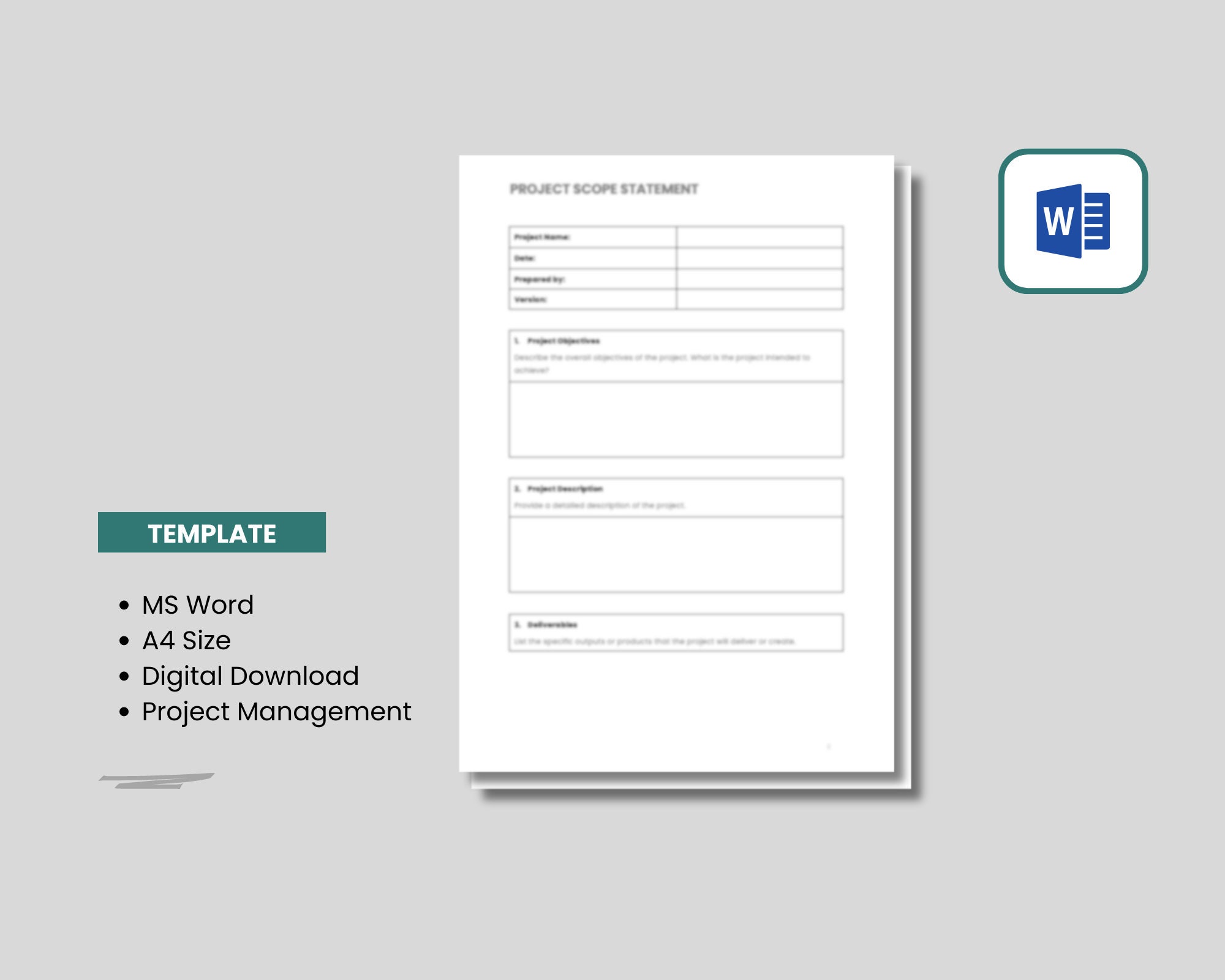 Project Scope Statement Template | Essential Planning Tool | Sports ...