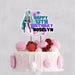 Hatsune Miku Birthday Cake Topper Editable Custom Cake Topper Canva ...
