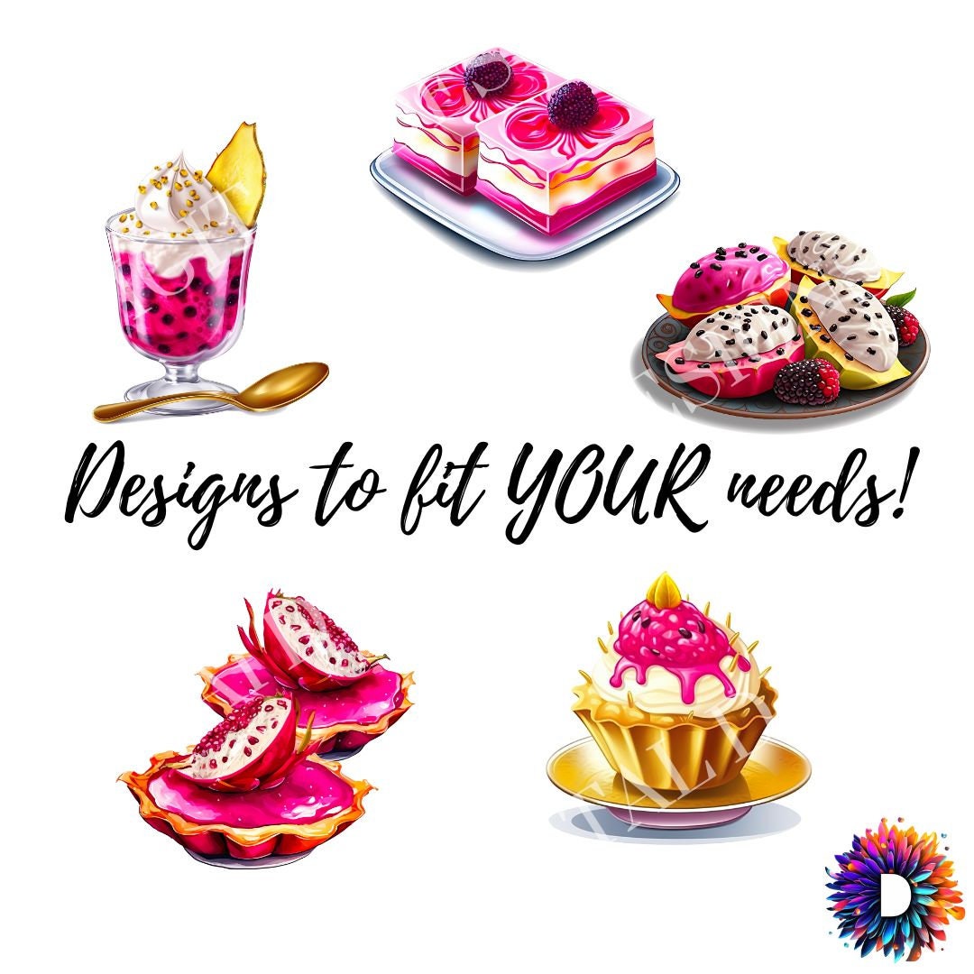 Transparent Background Clip Art - Dragon Fruit Desserts - Clip Art - 24 ...