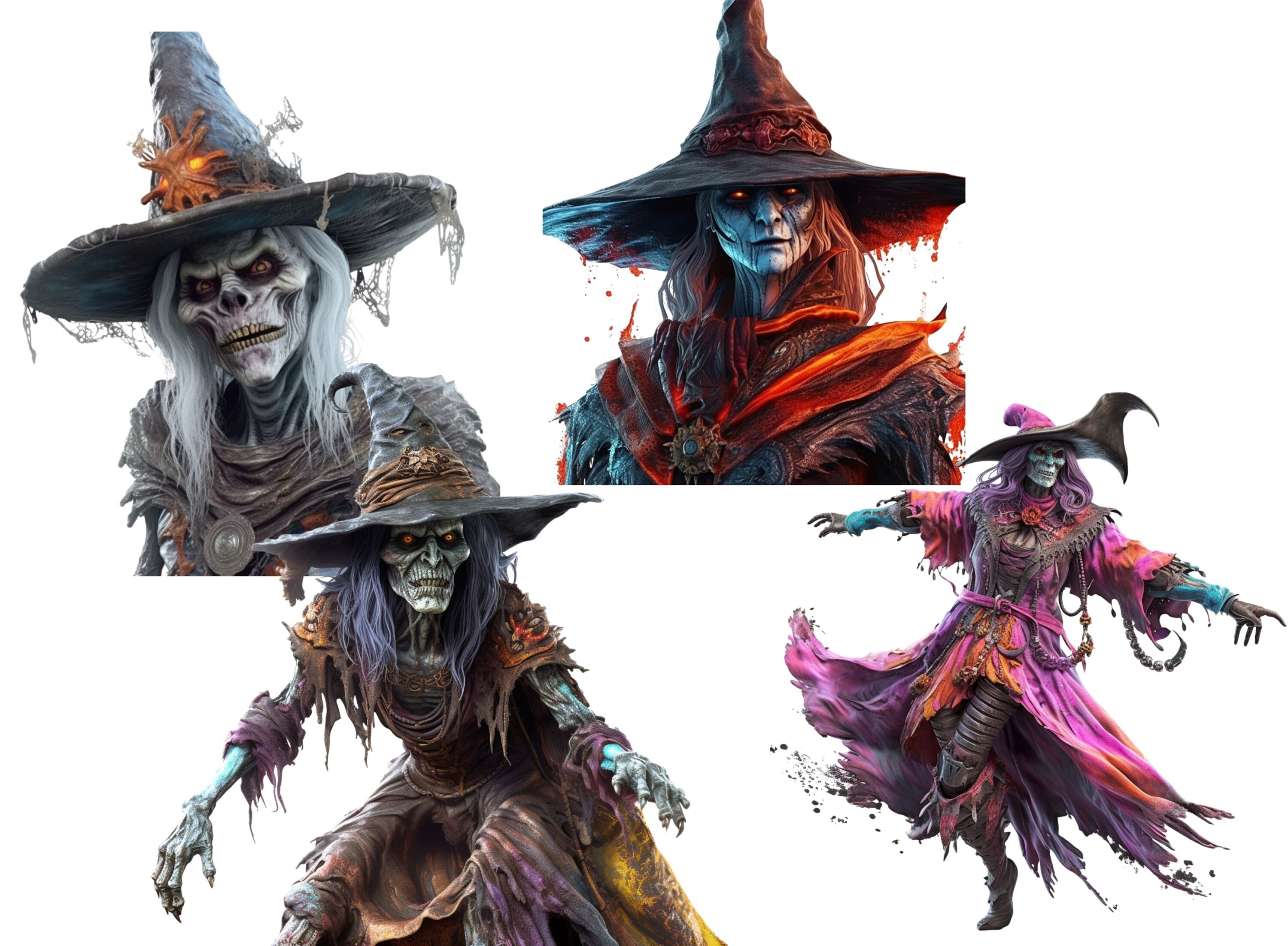 Undead Witch Clipart Witch Clip Art Pngmagic Clip - Etsy