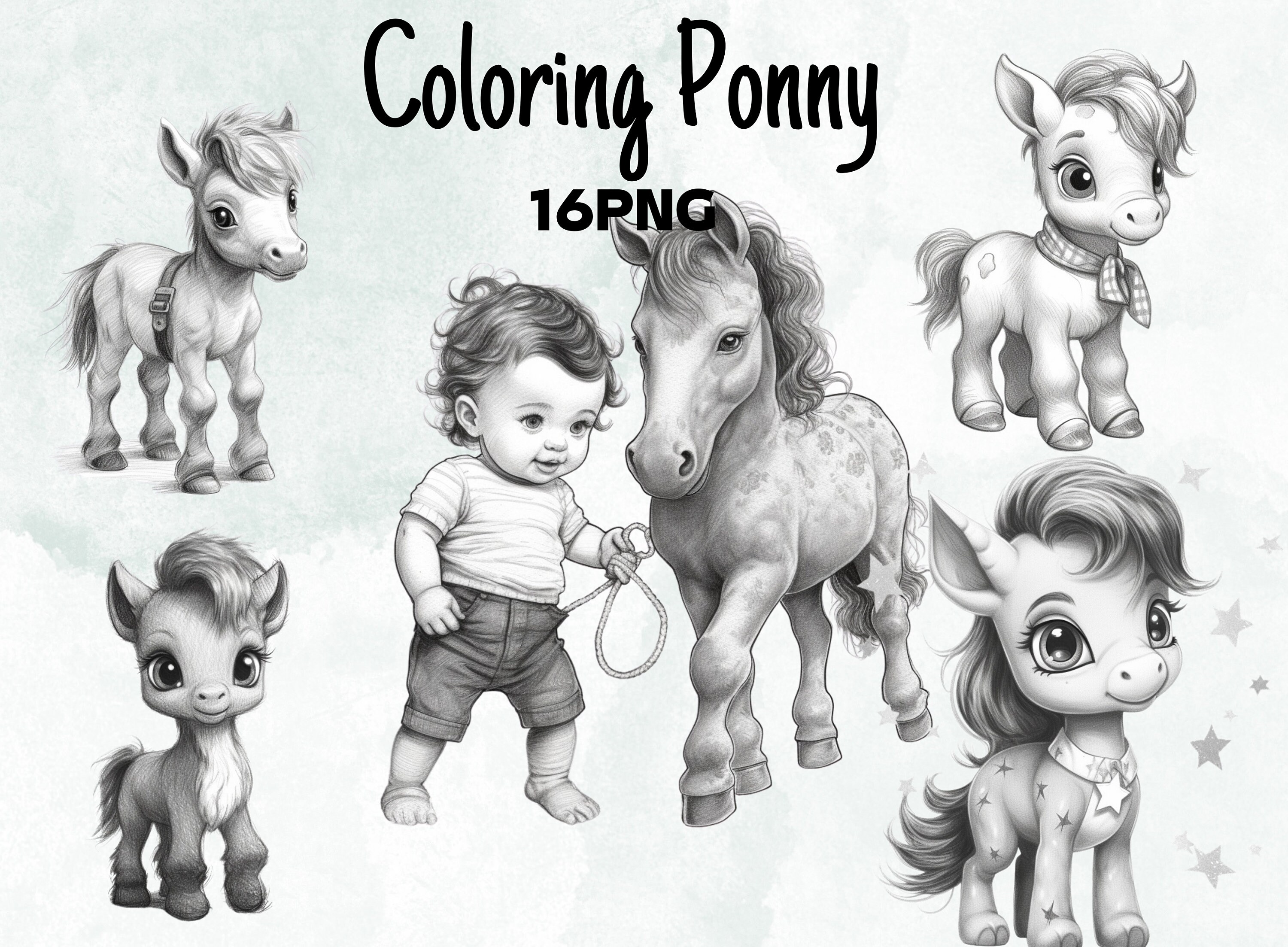 Baby Pony Coloring Page
