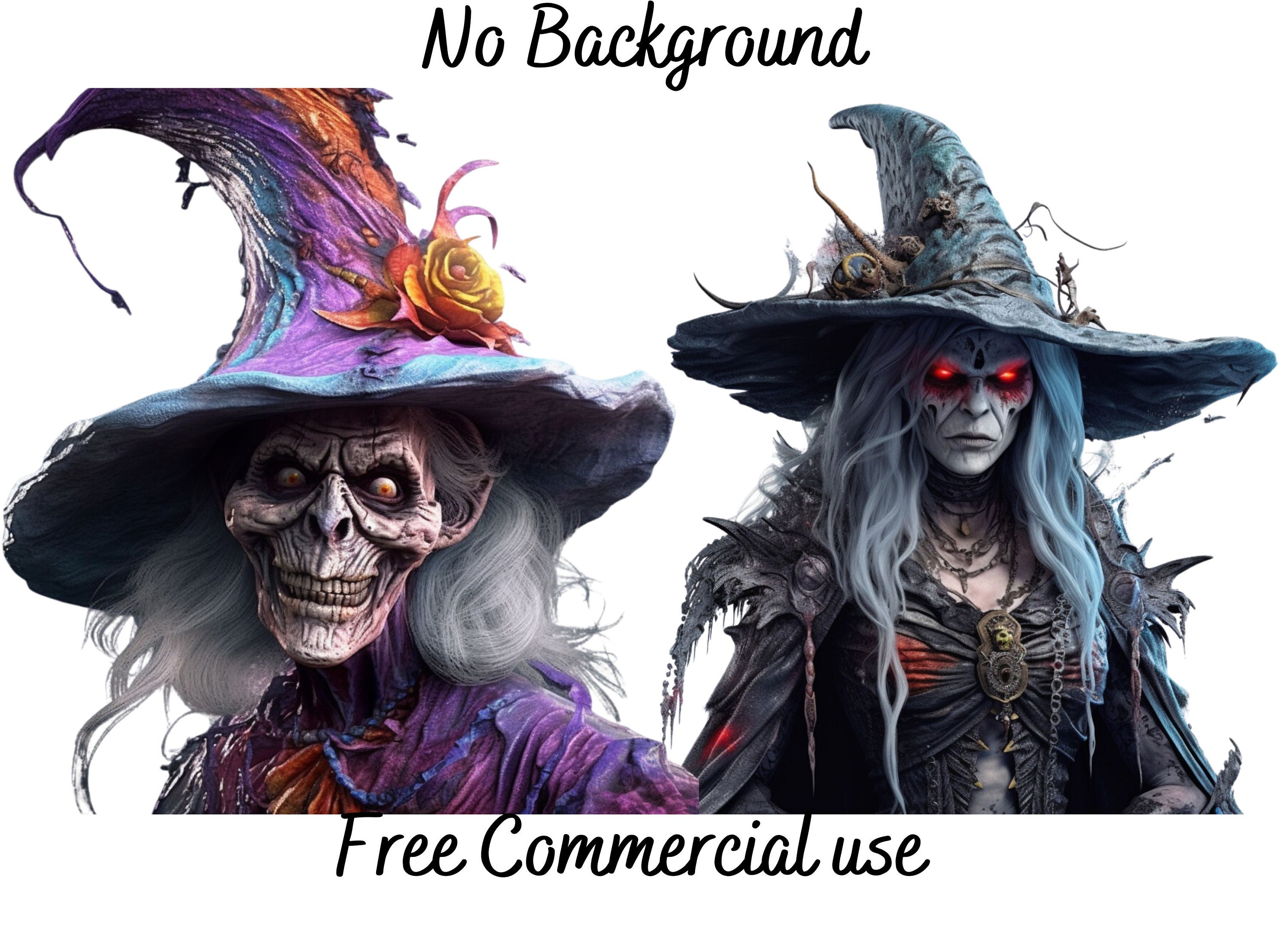 Undead Witch Clipart Witch Clip Art Pngmagic Clip - Etsy