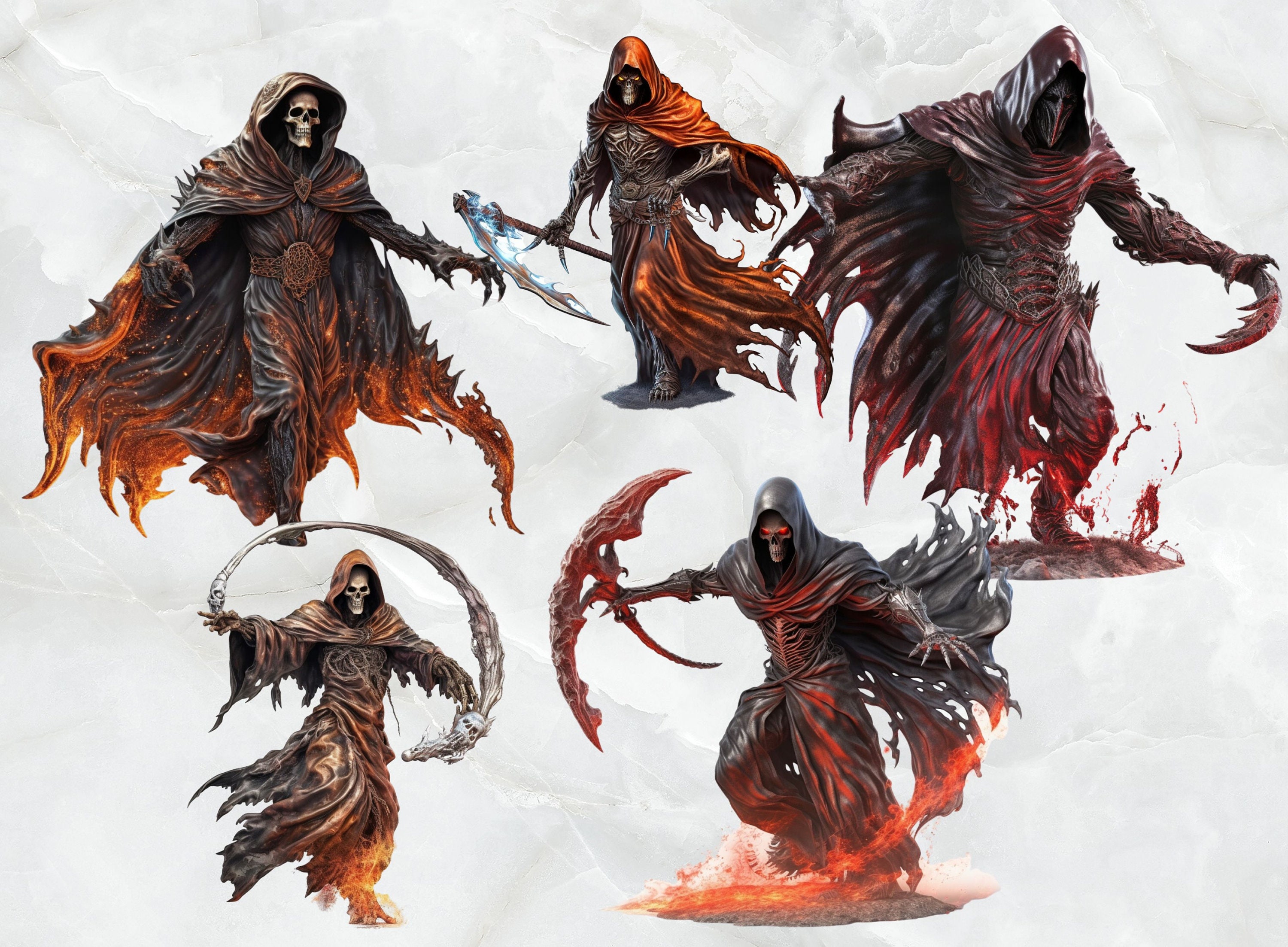 Grim Reaper Png Reaper Clipart Reaper Fire Reaper - Etsy Australia