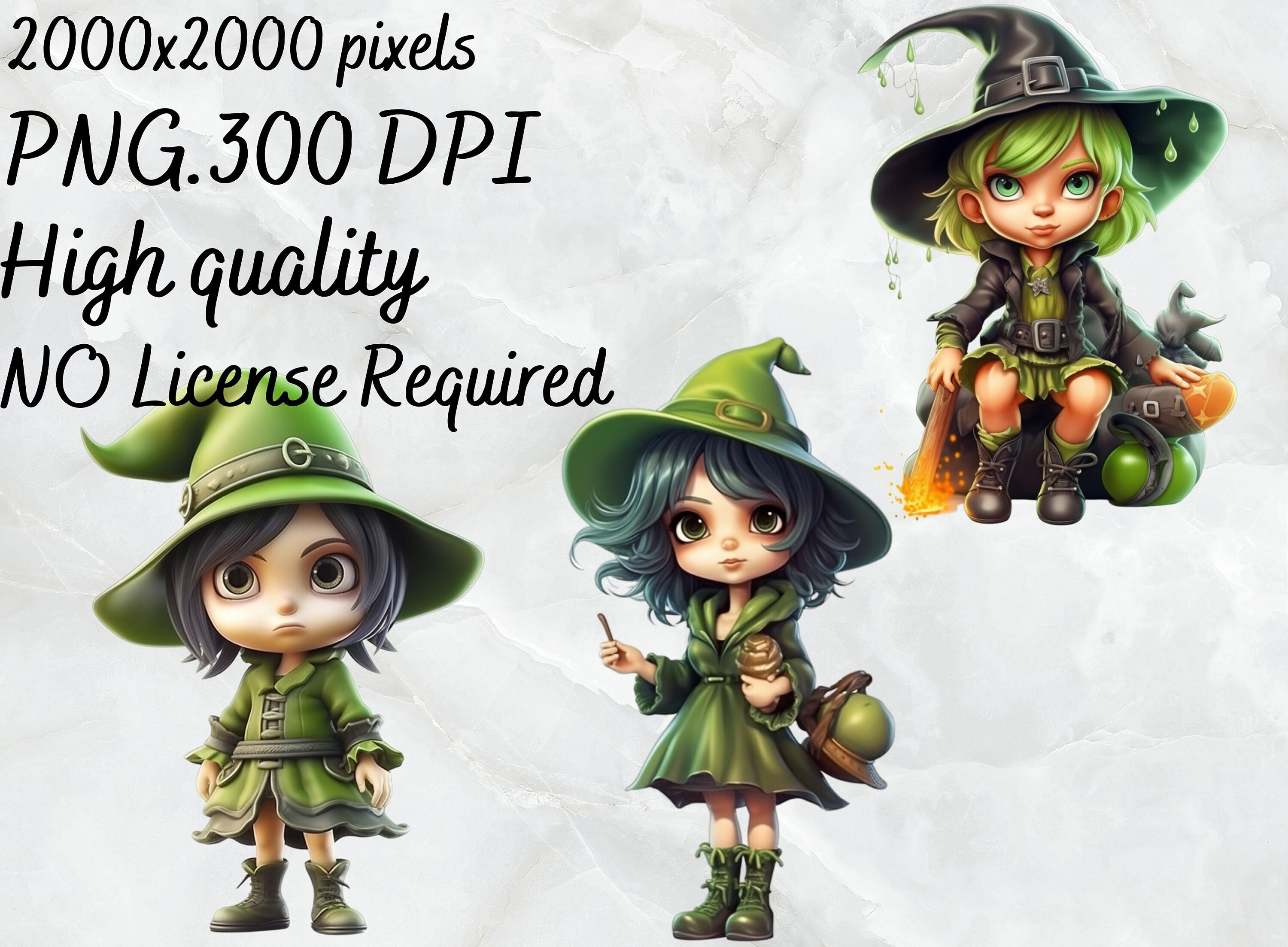 Little Witch Clipart Witchcraft Png Clipart Pagan Clipart - Etsy