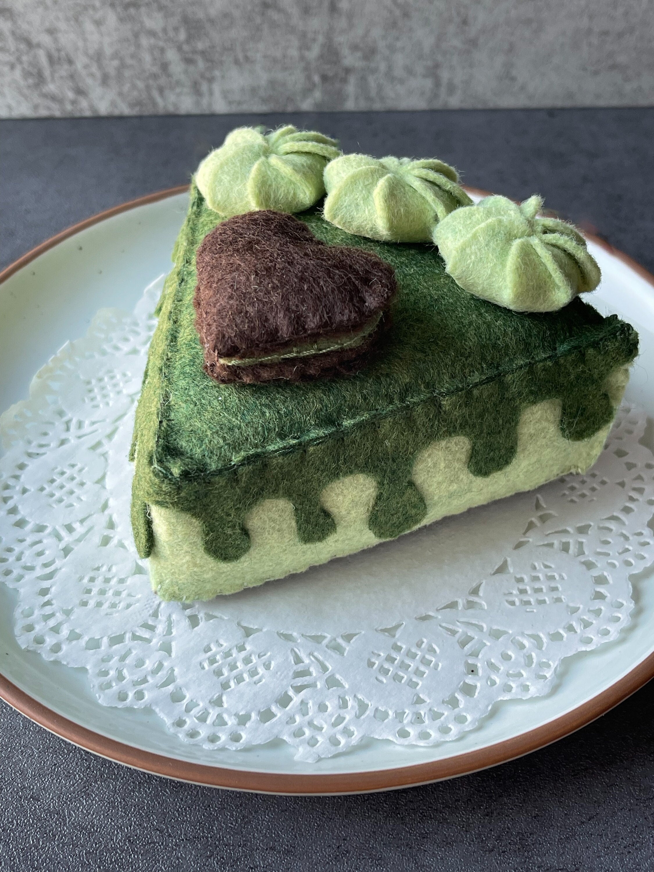 Felt Matcha Green Tea Cheesecake Slice /felt Cake / Felt Heart - Etsy