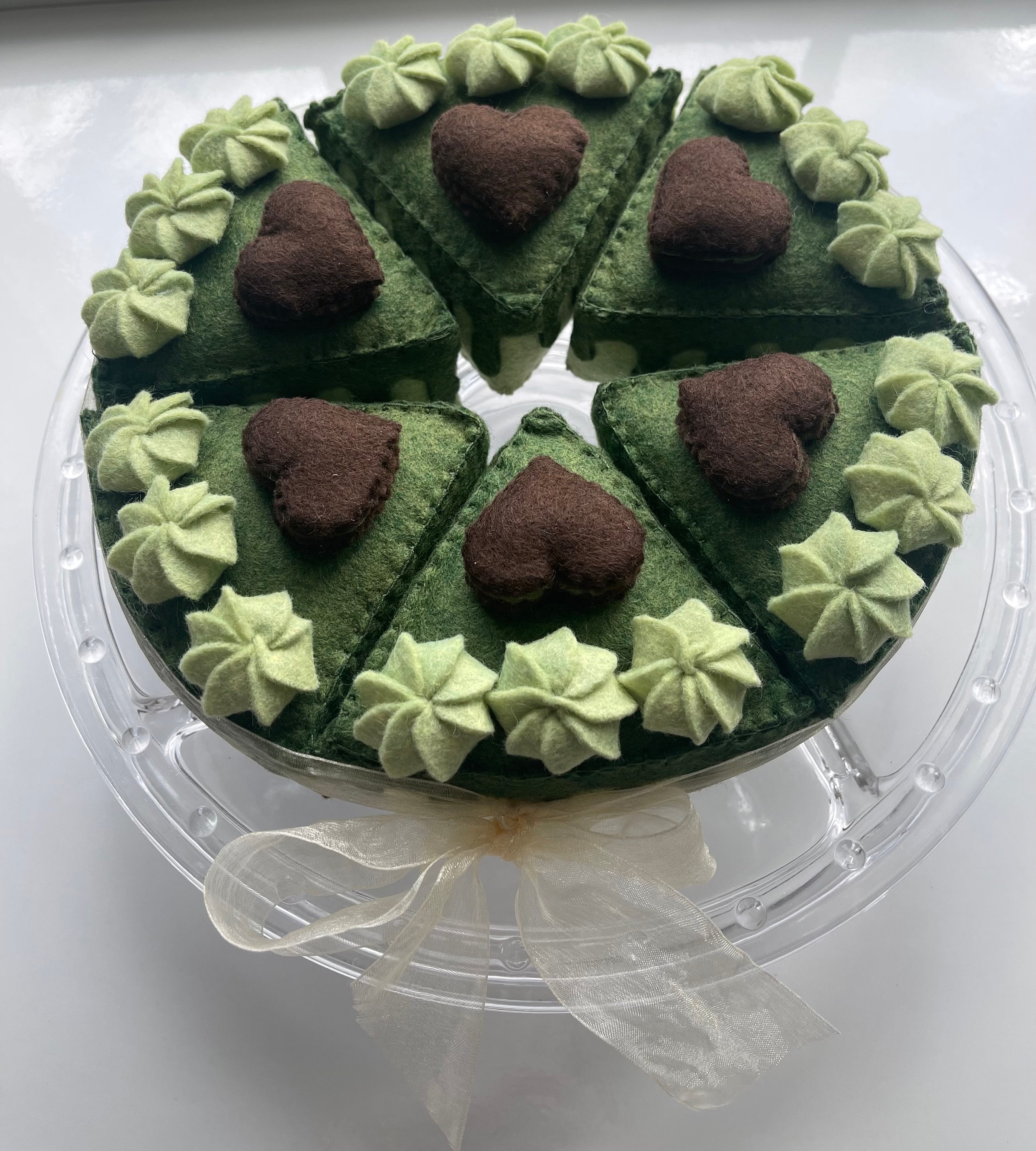 Felt Matcha Green Tea Cheesecake Slice /felt Cake / Felt Heart - Etsy