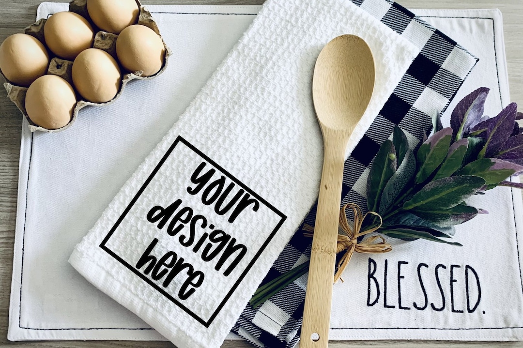 Custom Kitchen Towel - Personalized Kitchen Decor - Hand Towel - Dish ...