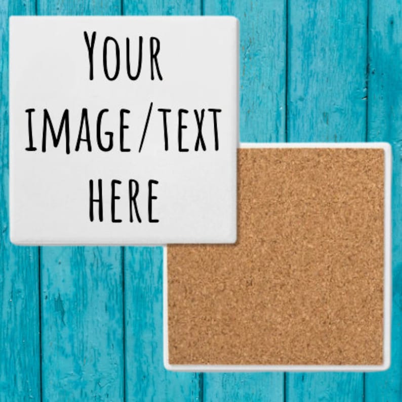 Personalized Custom Ceramic Tile Coasters - Photo Coasters - Monogram ...