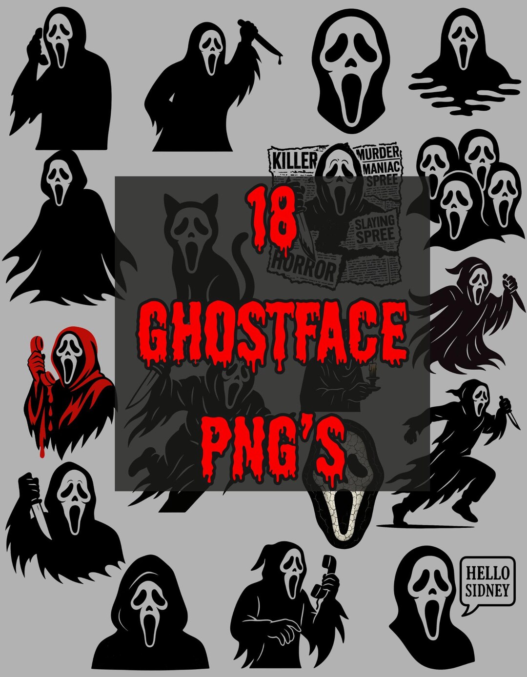 Ghostface PNG Digital Download | Horror Mask Clipart | Cricut ...