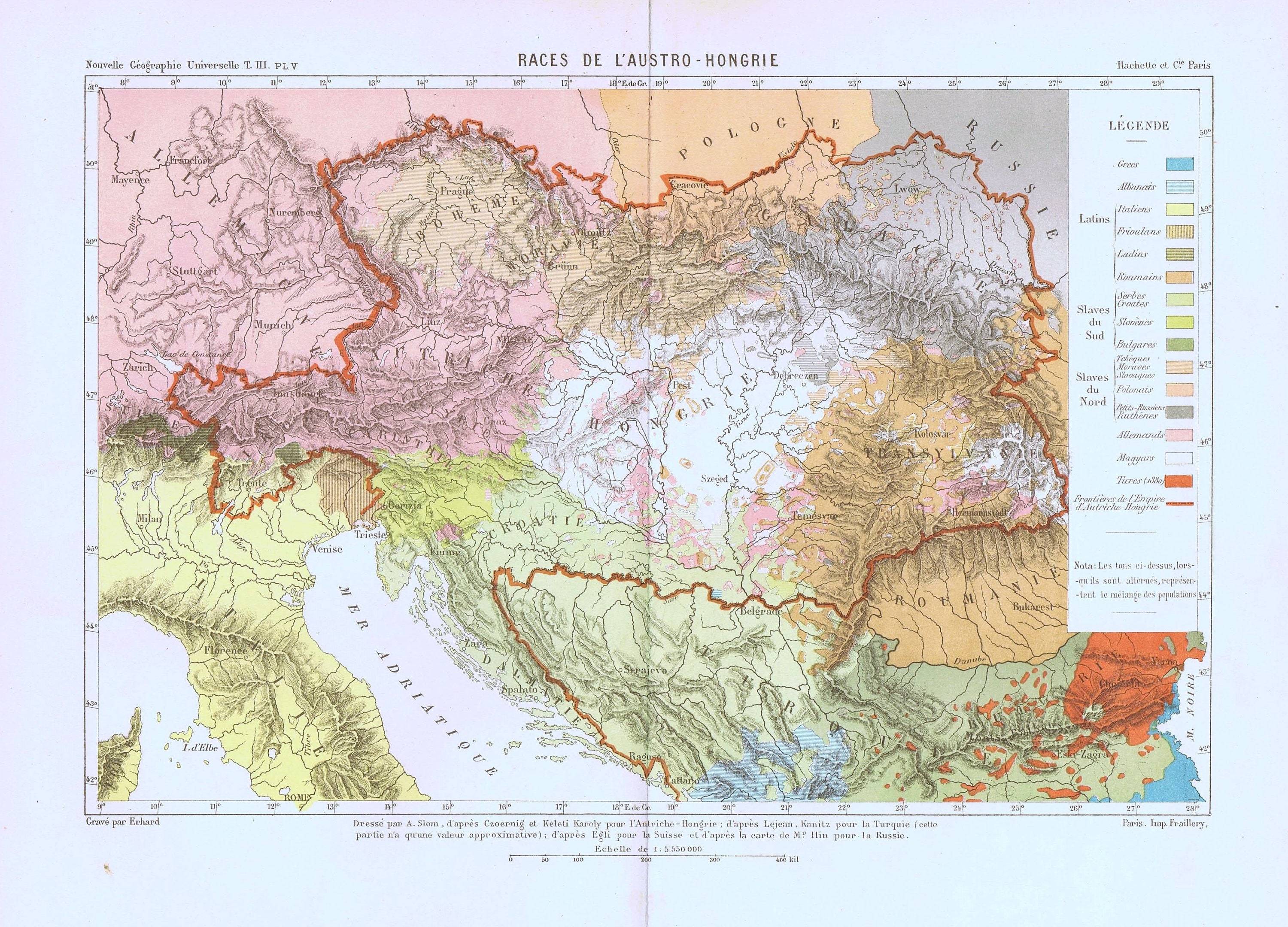 1875, Austrian Hungarian Empire, Races and People, Austria, Antique ...