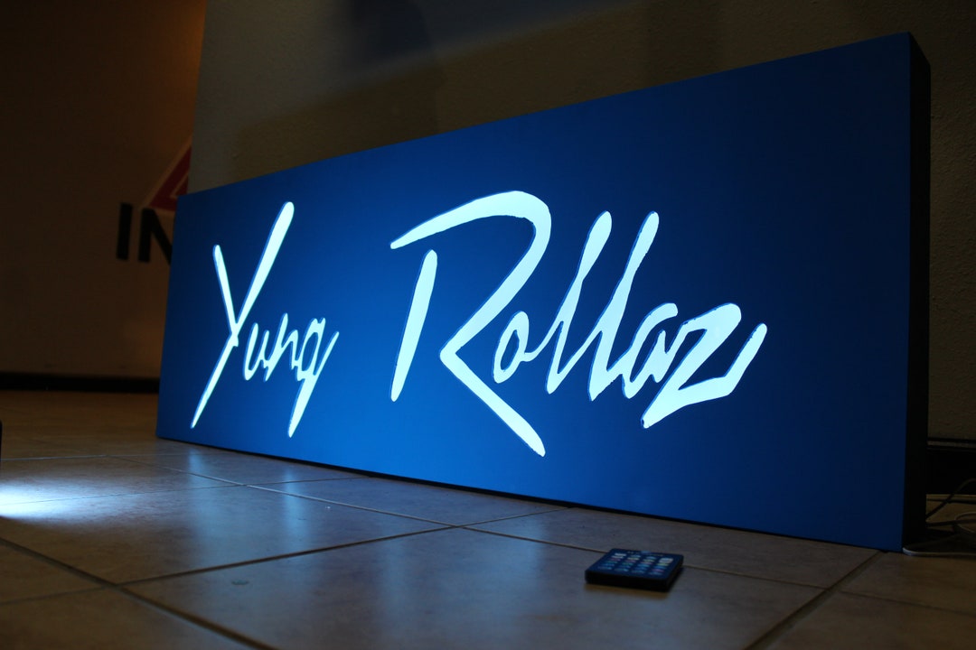 Custom LED Wooden Signs - Etsy