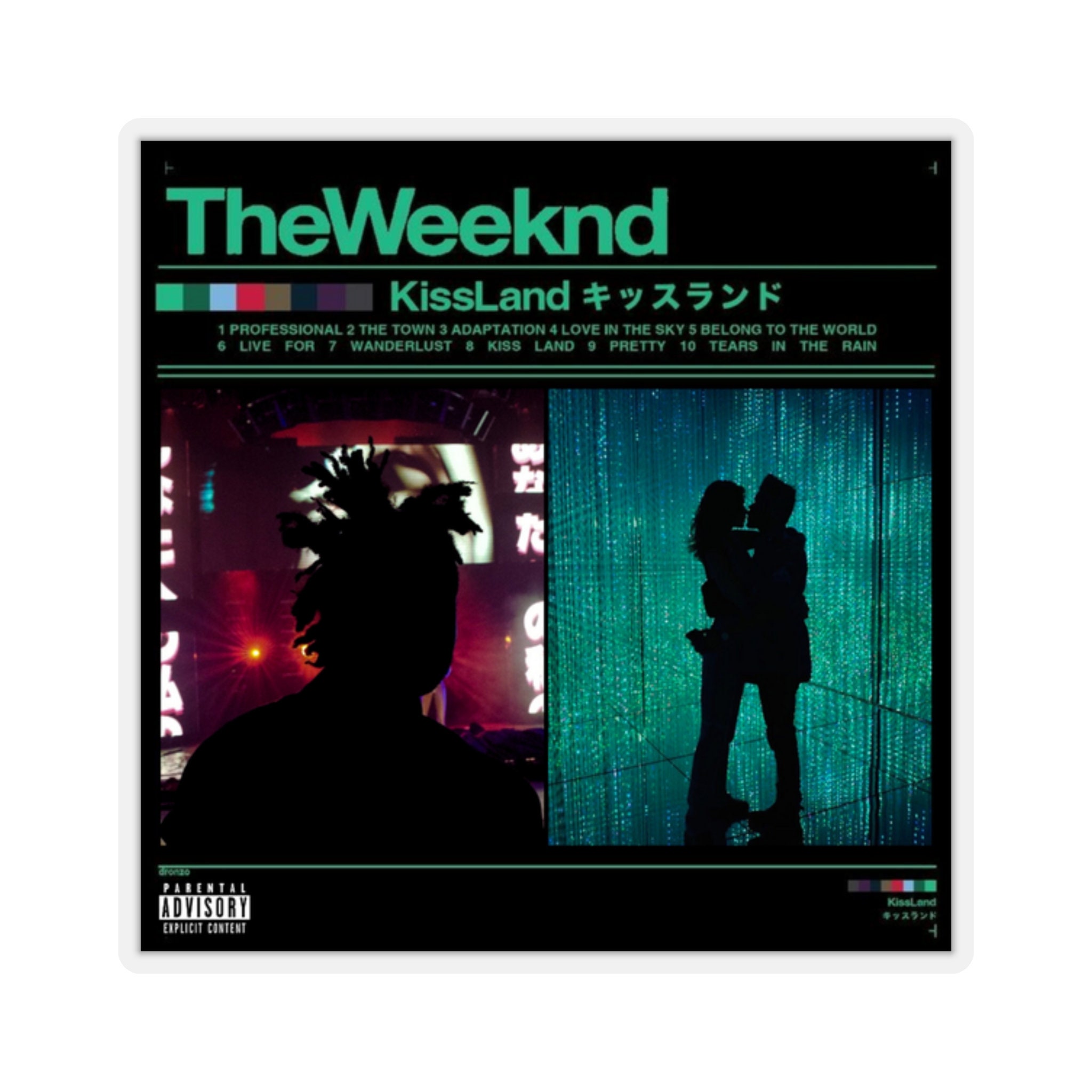 The Weeknd Kissland X Bella Hadid Sticker - Etsy
