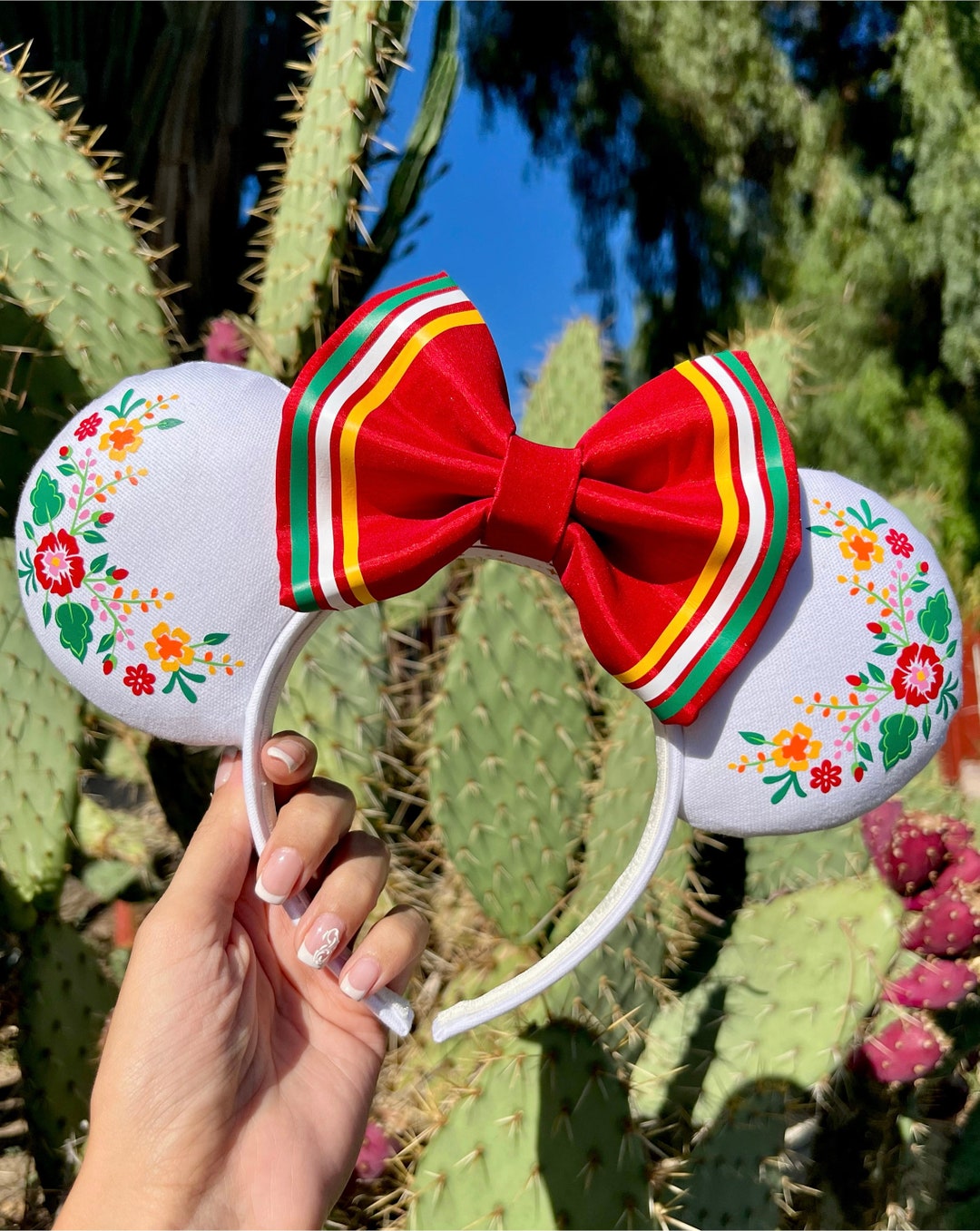 México Lindo Mouse Ears, Mexico Inspired, Minnie Mouse Inspired ...
