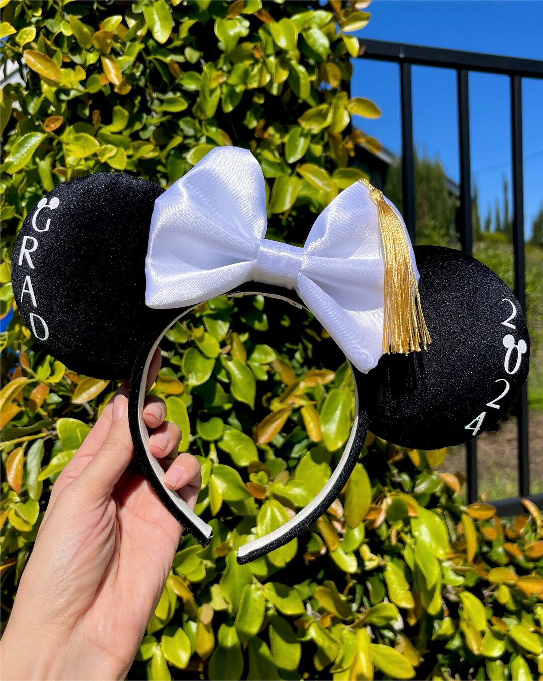 Mouse Grad, Graduation Mouse Ears, Grad Night, Minnie Mouse Inspired ...