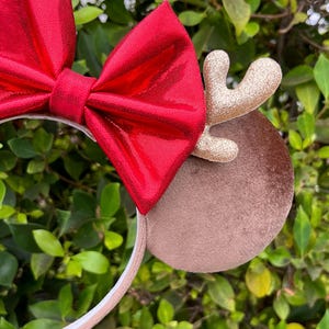 Reindeer Magic Mouse Ears, Minnie Mouse Inspired, Christmas Ears ...