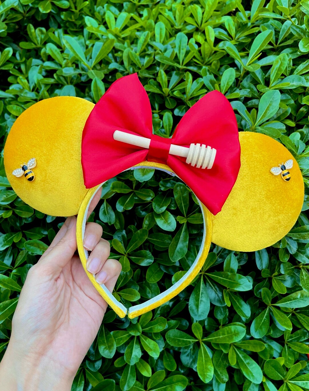 Winnie the Pooh Inspired Mouse Ears, Golden Hunny Bear, Honey, Theme ...