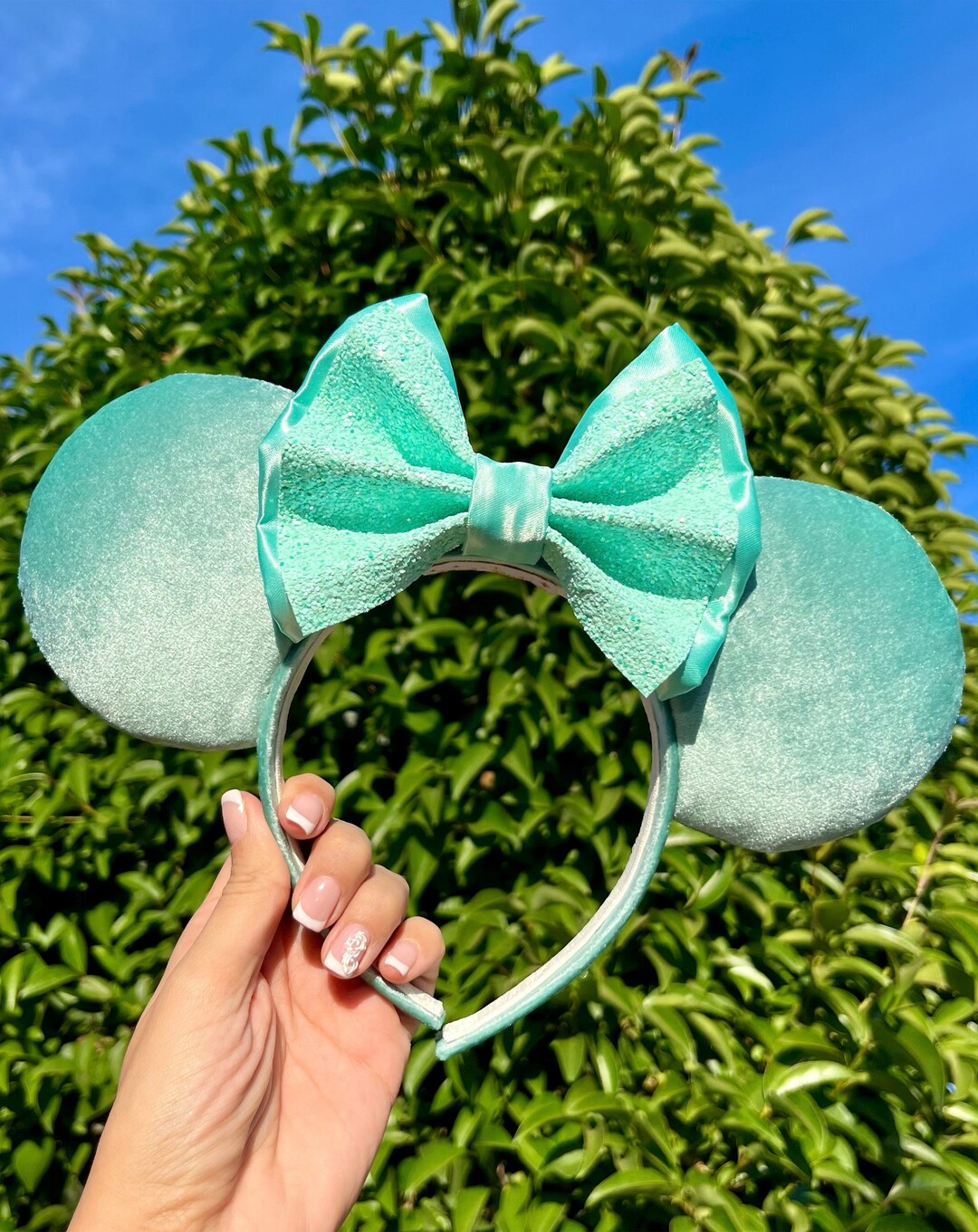 Double Mint Mouse Ears, Minnie Mouse Inspired Ears, Candy Inspired Ears ...