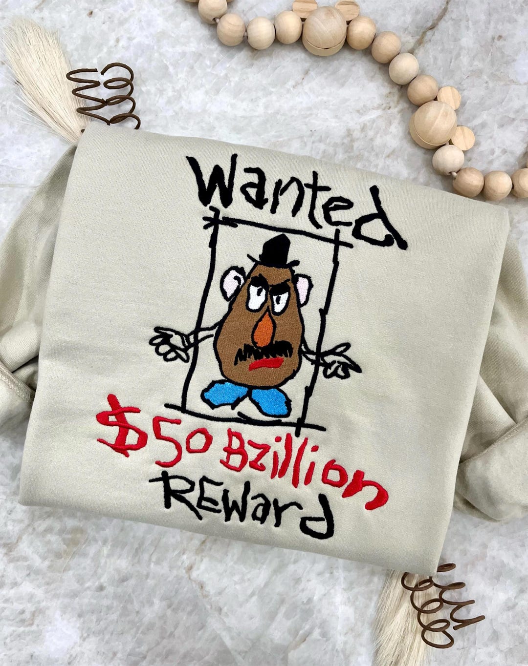 Bad Potato, Embroidered Sweater, Mr. Potato Head Inspired, Toy Story ...