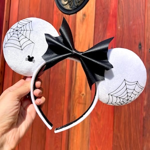 Spooky Mouse Spider Pink Ears, Mouse Ears, Minnie Mouse Inspired Ears ...