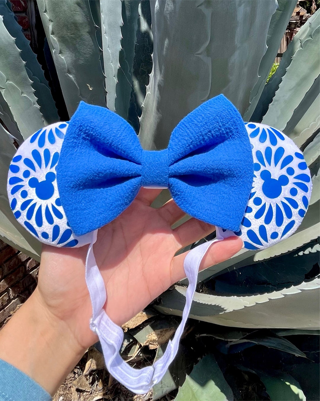 Terra-mex Talavera Azul Baby, Minnie Mouse Inspired Ears, Mouse Ears ...