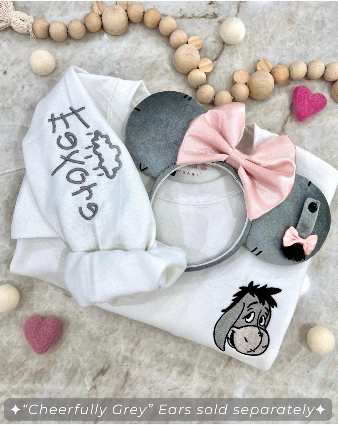 Magical Autograph Crewneck Cheerfully Grey, Eeyore Inspired Crewneck ...