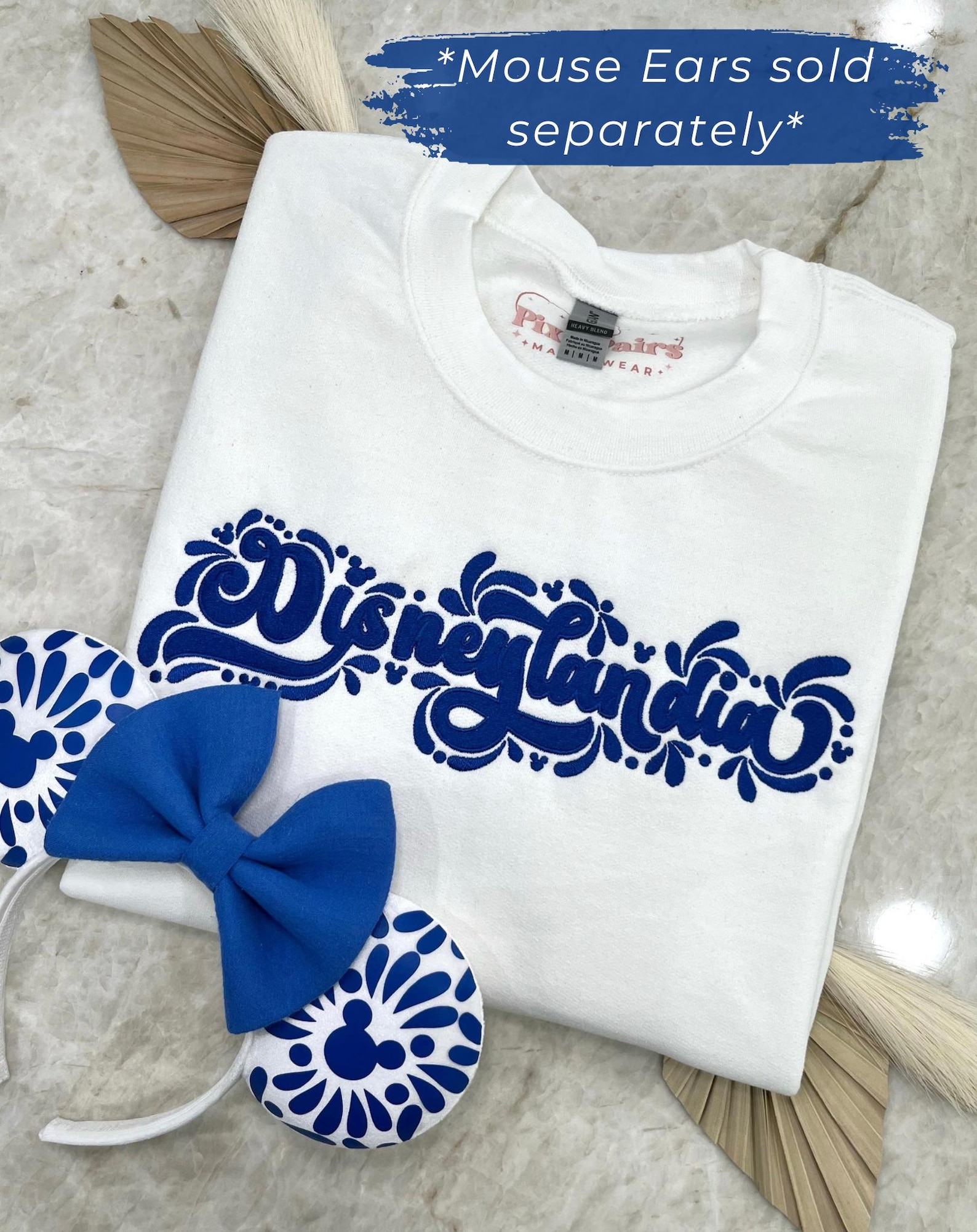 Talavera Crewneck Azul, Dinseylandia Inspired, Talavera Design, Sweater ...