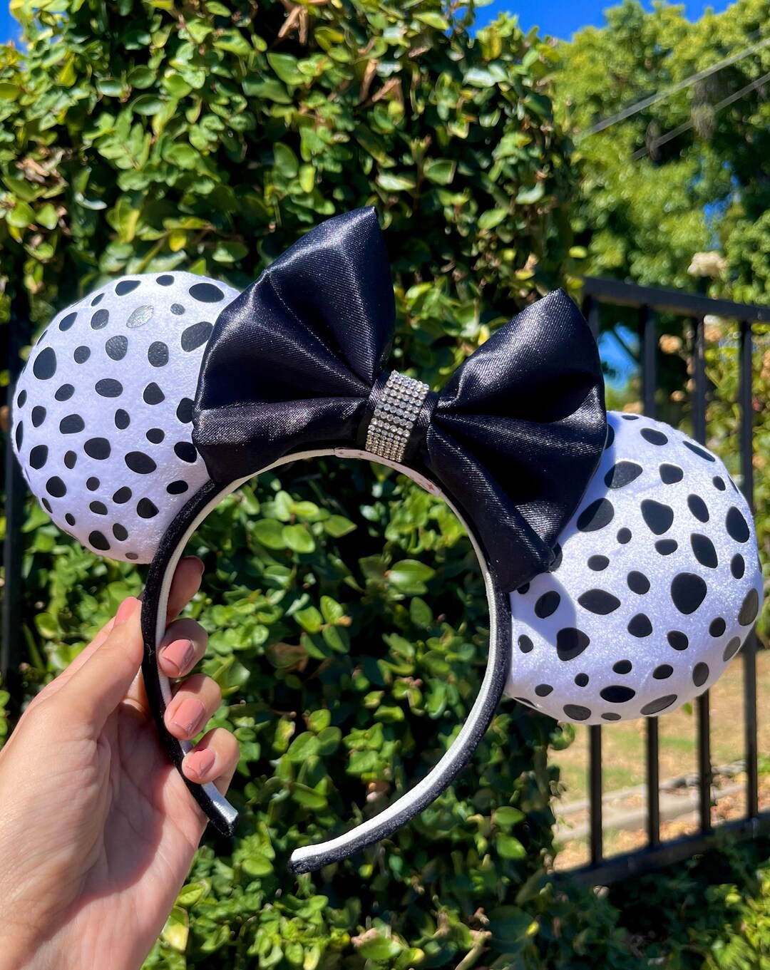 Dalmatian Inspired Mouse Ears, Cruella De Vil Inspired Mouse Ears ...