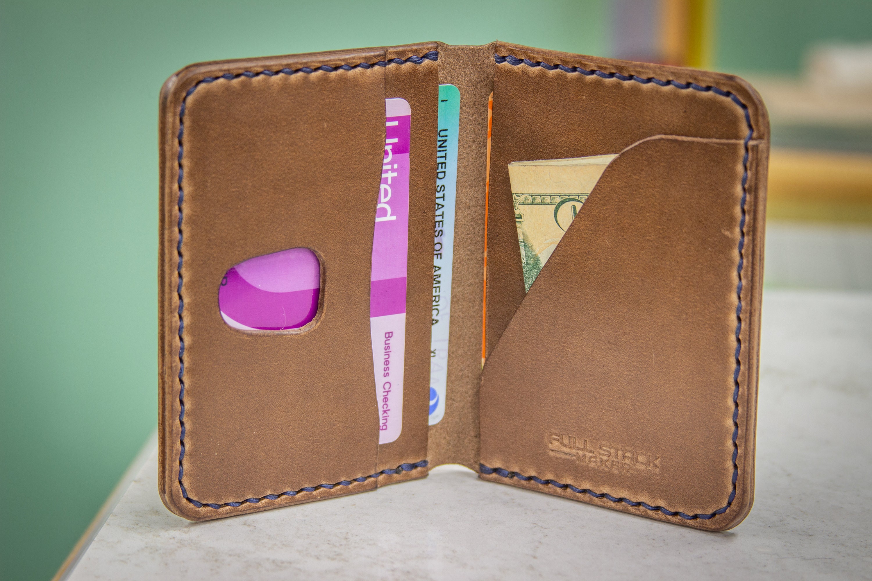 Handmade Leather Wallet/ Card Holder - Etsy