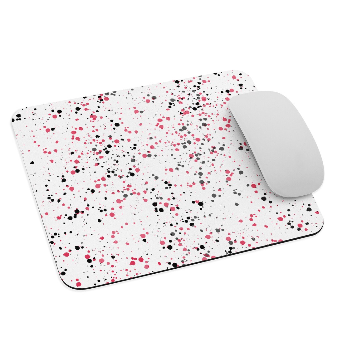 Red Black Spots Unique Precision Mouse Pad Nonslip Rubber - Etsy