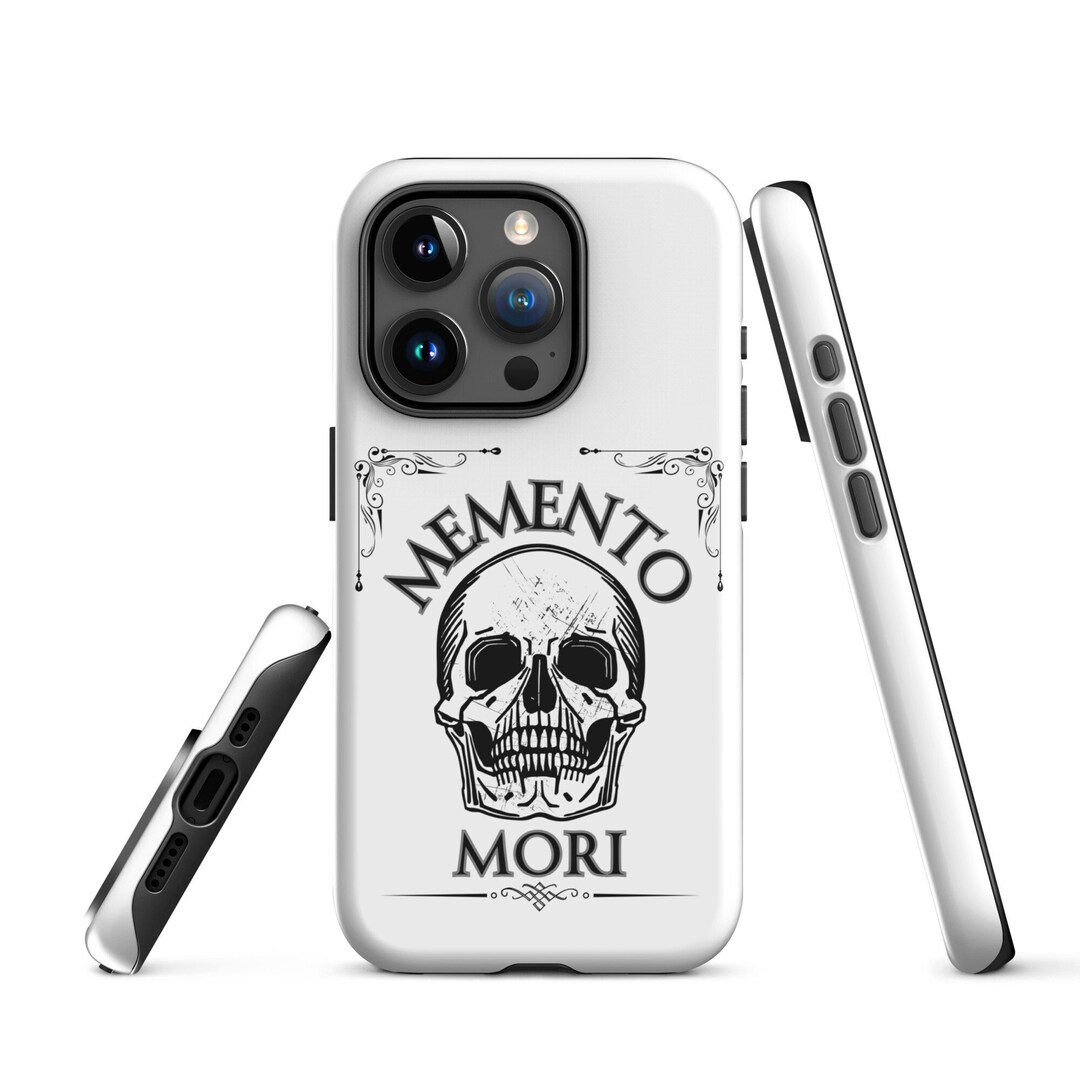 Memento Mori Strong iPhone Case, Matte & Glossy Case, Skeleton Design ...