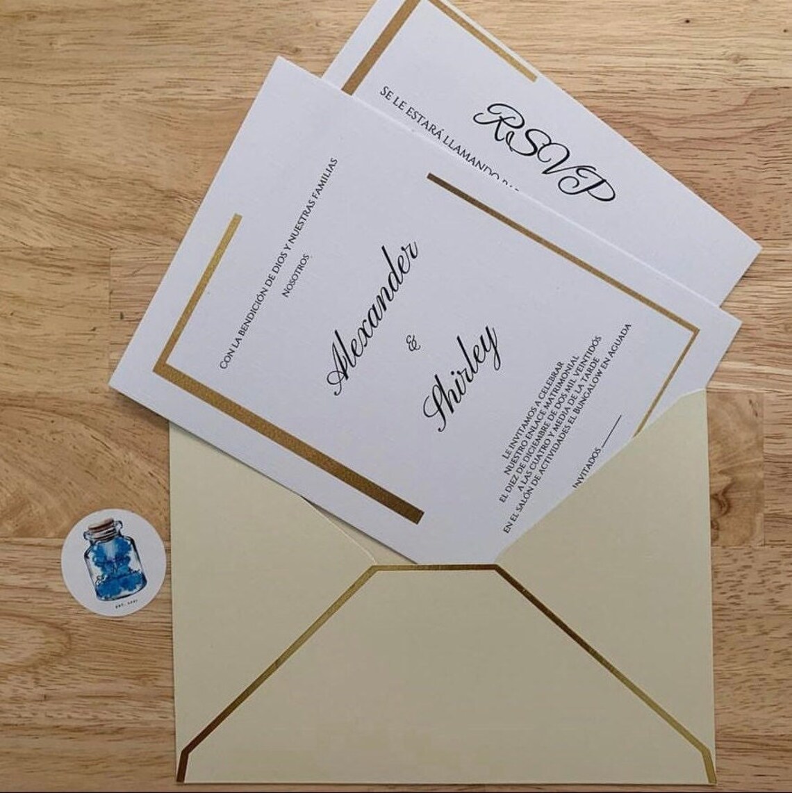 Elegant Gold Invitation - Etsy